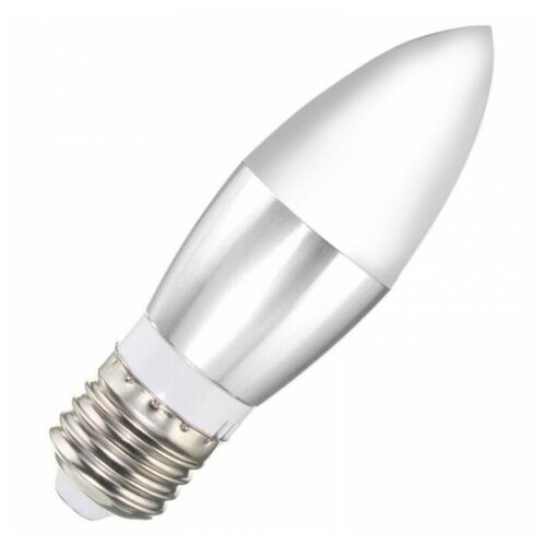 Лампа светодиодная свеча прямая матовая E27, 9Вт, дневной белый, 220В. Комплект из 5 штук