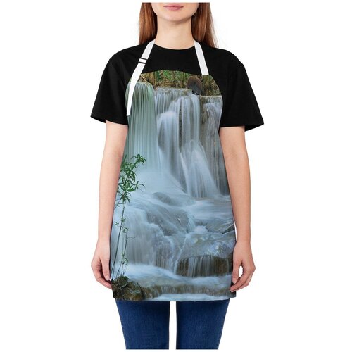 Фартук женский JoyArty для готовки "Время у водопада", универсальный размер