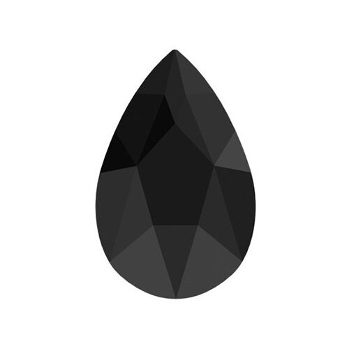 Страз клеевой Сваровски 2303 цветн. 8 х 5 мм кристалл в пакете черный (jet 280) 53636119322