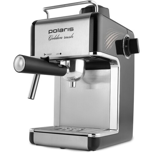 Кофеварка рожковая Polaris PCM 4006A 800Вт серебристый