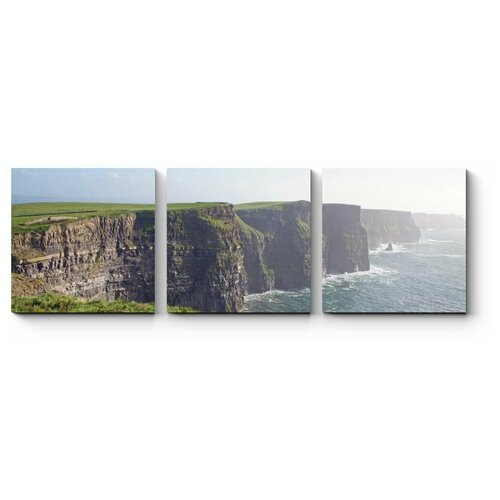 Модульная картина Чарующие скалы на побережье Ирландии 90x30