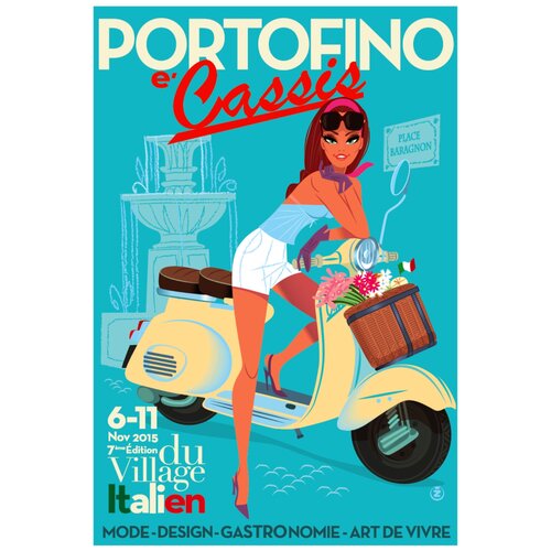 Постер / Плакат / Картина Портофино 40х50 см в подарочном тубусе