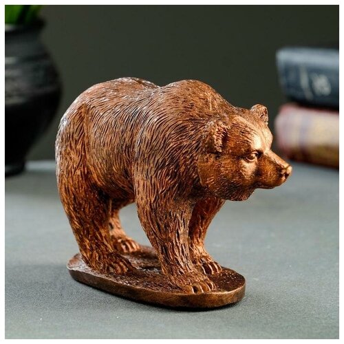 Фигура "Медведь" медь 9х11х5см