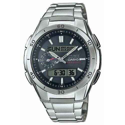 Наручные часы CASIO Wave Ceptor WVA-M650D-1A, черный, серебряный