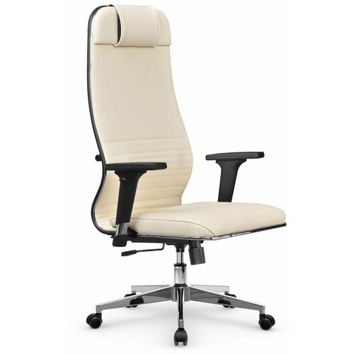Компьютерное офисное кресло Metta L 1m 38К2/2D MPES, Топган, осн. 17834, Молочное