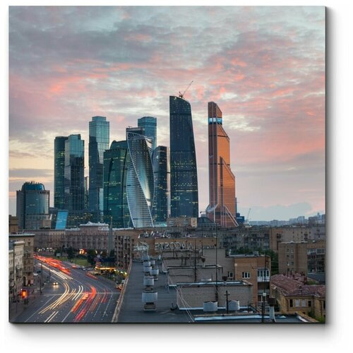 Модульная картина Манящая перспективами Москва 40x40