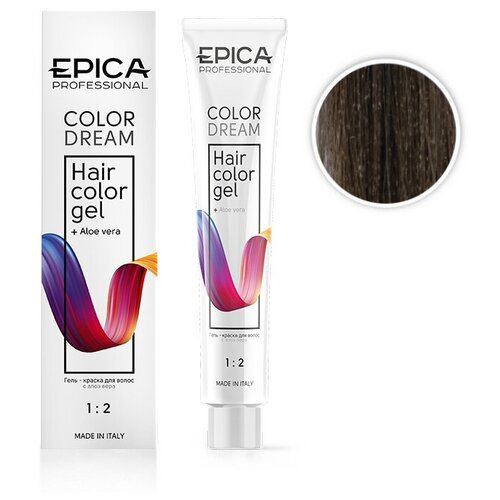 EPICA Professional Color Dream гель-краска для волос, 7.18 русый пепельно-жемчужный, 100 мл