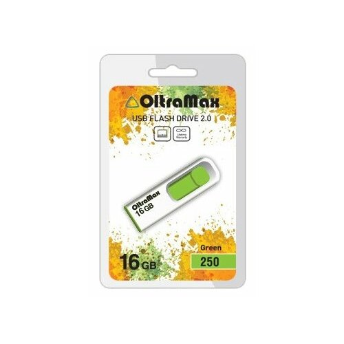 Флешка OltraMax 250 16 ГБ, green
