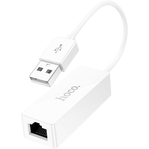 Адаптер HOCO UA22 USB на ETHERNET RJ45 (100 Mbps), белый