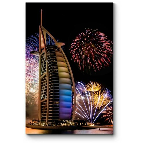 Модульная картина Потрясающий Новый год в Дубай 20x30