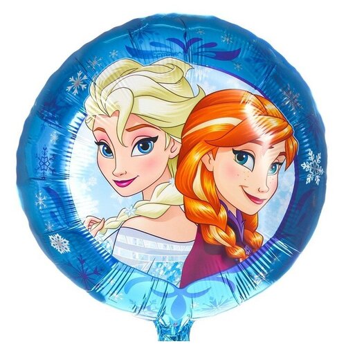 Disney Шар воздушный "Анна и Эльза" 18 дюйм, фольгированный, Холодное сердце