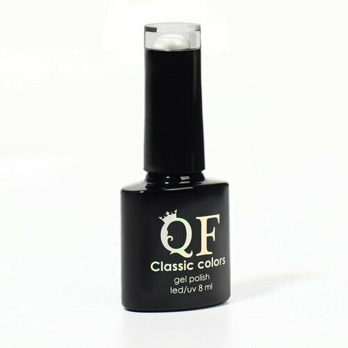 Queen fair Гель-лак для ногтей, «CLASSIC COLORS», 3-х фазный, 8мл, LED/UV, цвет белый (01)