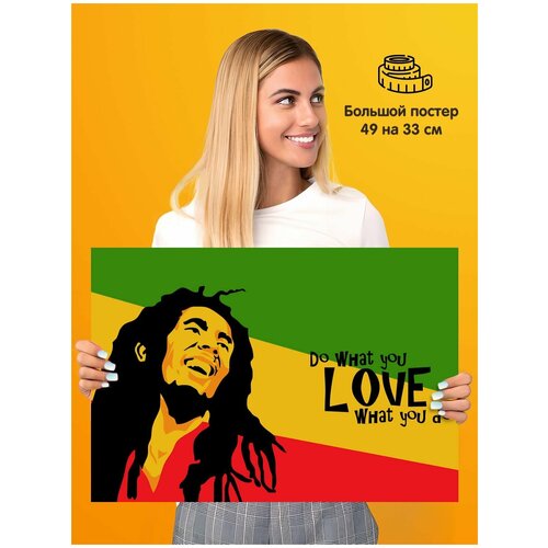 Постер плакат Bob Marley Боб Марли