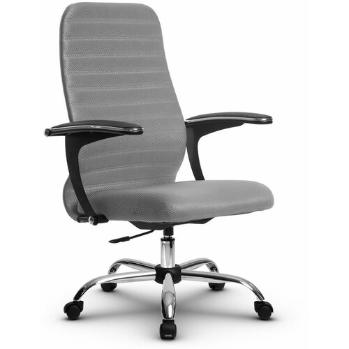 Компьютерное офисное кресло mетта SU-СU160-10Р, СН, Светло-серое