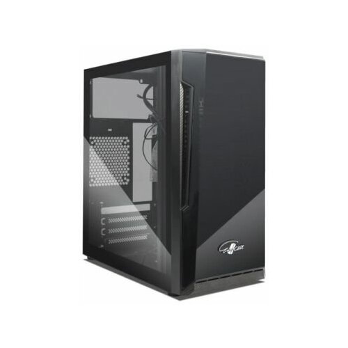 Корпус mATX Eurocase MA03 черный, без БП, закаленное стекло, USB3.0