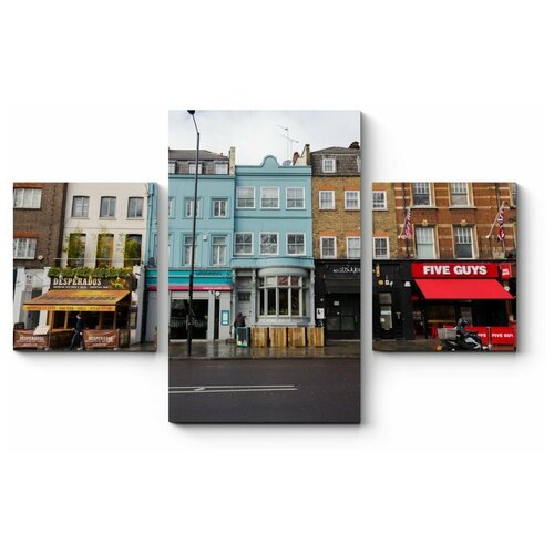 Модульная картина На улочках Инслингтона, Лондон 80x52