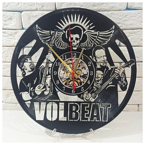Часы из виниловой пластинки Volbeat