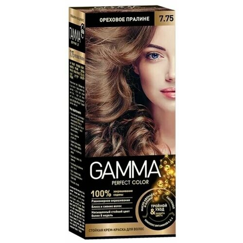 GAMMA Perfect color Краска для волос 7.75 Ореховое пралине