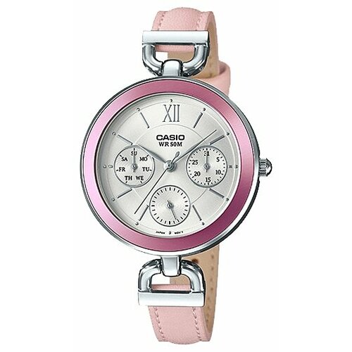 Наручные часы CASIO Collection LTP-E406L-4A, розовый, серый