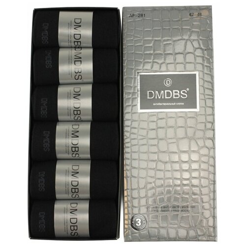 Носки DMDBS, 6 пар, размер 42-48, черный