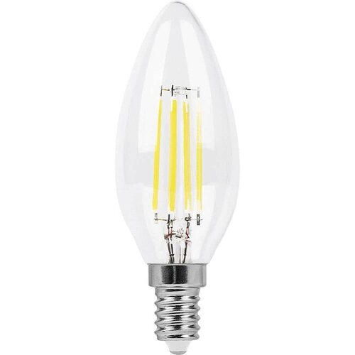 Лампа светодиодная LED 11вт Е14 белый свеча FILAMENT | код 38008 | FERON (4шт. в упак.)