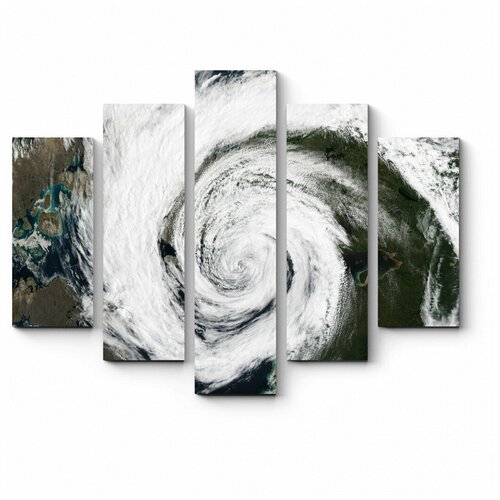 Модульная картина Космический циклон 75x60