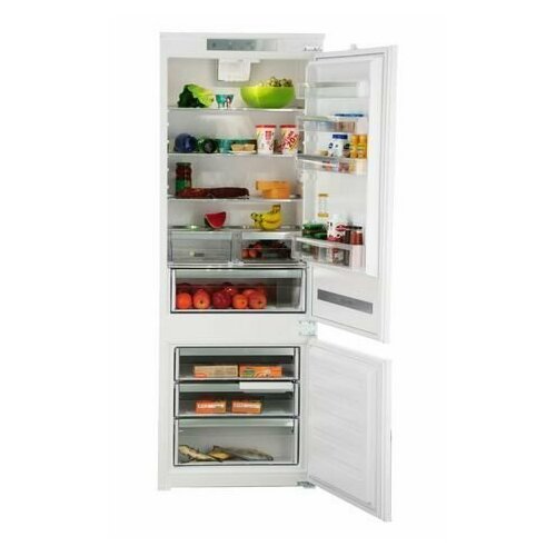 Встаиваемый холодильник Whirlpool SP40801EU1, двухкамерный, A+, 299 л, морозильная камера 101 л, белый