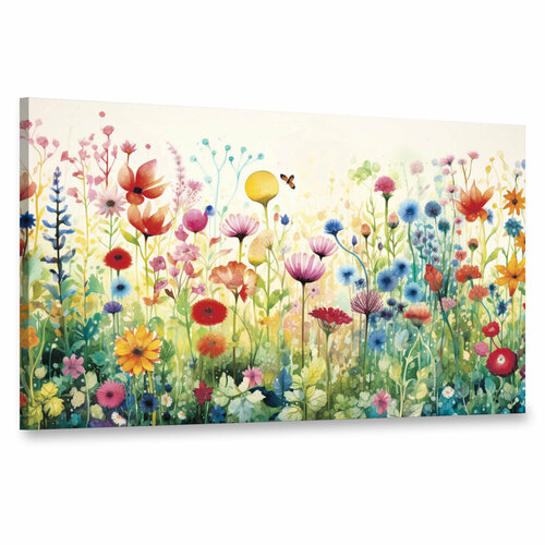 Интерьерная картина 100х60 "цветы"