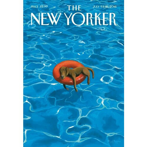 Плакат, постер на бумаге The New Yorker (July. 9@16, 2018). Размер 42 на 60 см