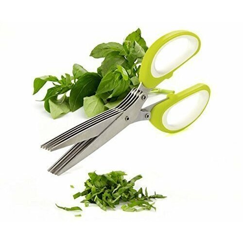 Ножницы для нарезки зелени 5 лезвий / Кухонные ножницы / Ножницы на кухню, ножницы для зелени