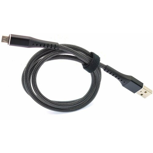 Кабель для зарядки телефона, смартфона Орбита OT-SMM55 Черный кабель USB 2.4A (microUSB) 1м
