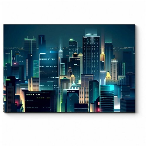 Модульная картина Ночной город30x20