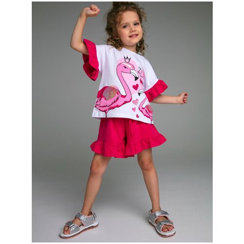 Пижама  playToday, размер 104, фуксия