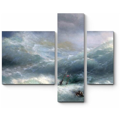 Модульная картина Волна, Иван Айвазовский 120x99