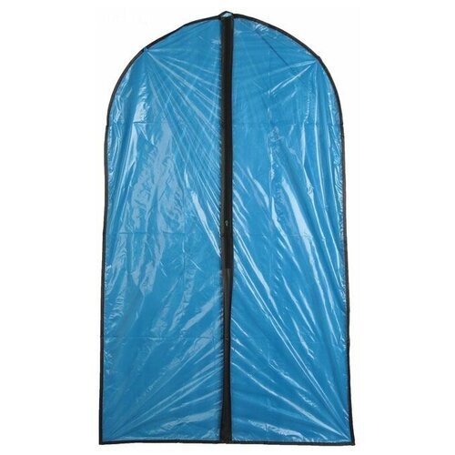 Чехол для одежды, 60х102 см, цвет синий прозрачный