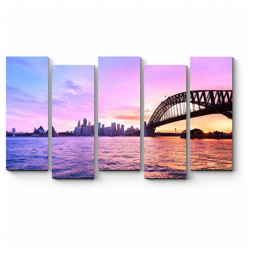 Модульная картина Неповторимая панорама Сиднея 100x58