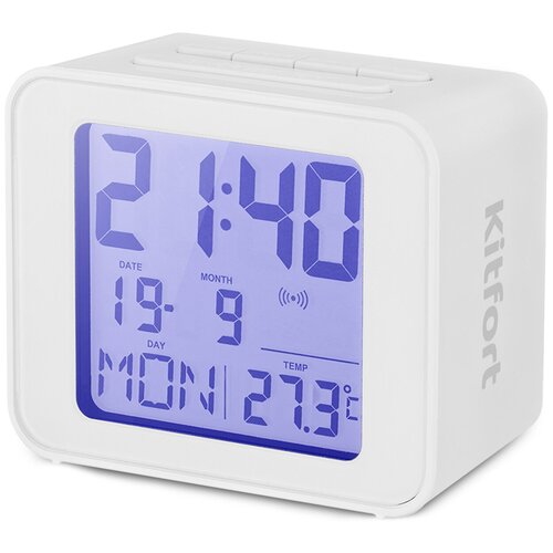 Часы с термометром КТ-3303-2 белый