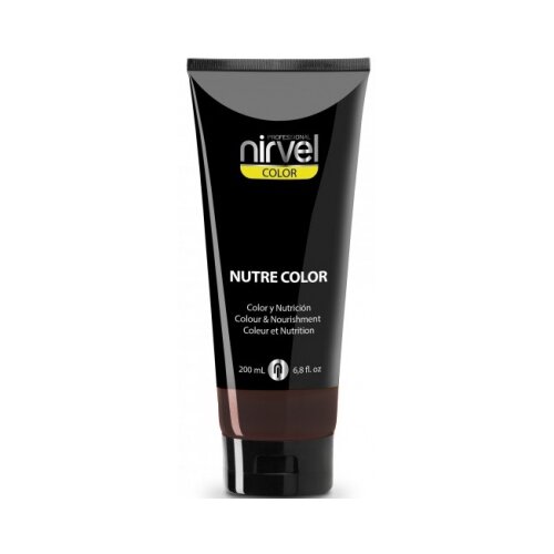 Nirvel Nutre Color Гель-маска для волос темно-коричневый, 250 г, 200 мл