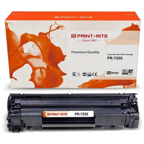 Print-Rite Картридж совместимый ПринтРайт Print-Rite PR-725X Cartridge 725 черный 1.6K