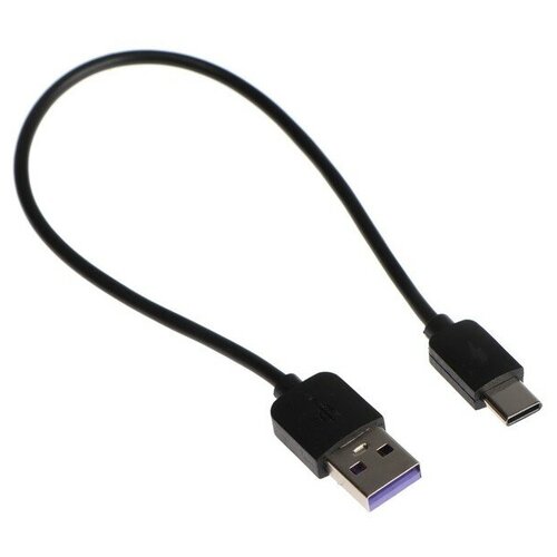 Кабель EX-K-1391, Type-C - USB, 2.4 А, 0.25 м, силиконовая оплетка, черный