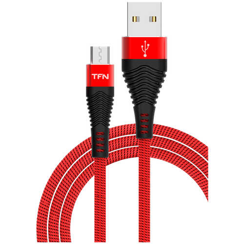 TFN кабель microUSB forza 1.0m red-black