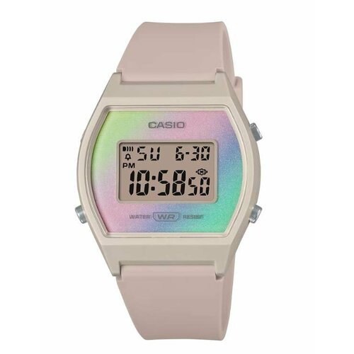 Наручные часы CASIO LW-205H-4A, розовый, бежевый