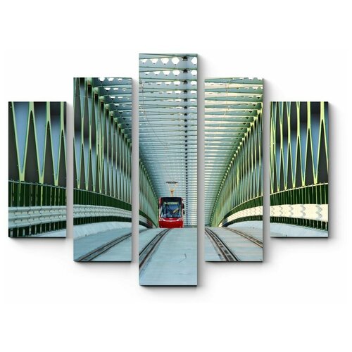 Модульная картина Братиславский трамвайный мост135x108