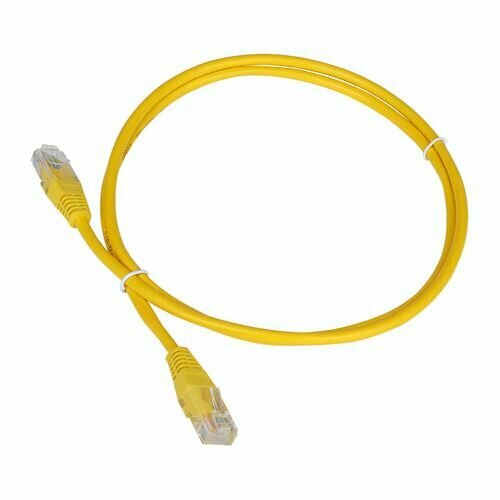 Патч-корд LanMaster UTP, вилка RJ-45, вилка RJ-45, кат.5E, ПВХ, 5м, желтый [twt-45-45-5.0-yl]