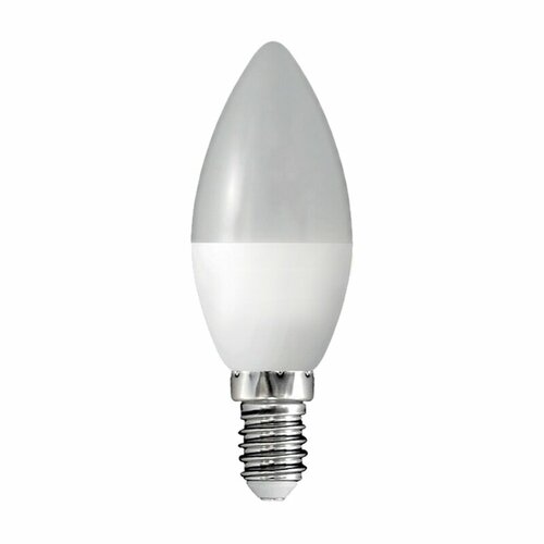 Лампа светодиодная LED E14, свеча, 6Вт, 230В, 2700К, теплый свет
