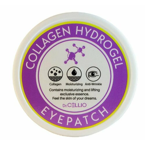 Dr.Cellio, patch Патчи для кожи вокруг глаз с коллагеном collagen hydrogel eye patch