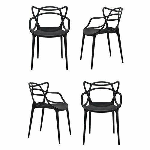 Комплект из 4-х стульев BRADEXHOME Masters Черный