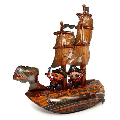 Шар фольгированный 36" «Пиратский корабль с пиратами»