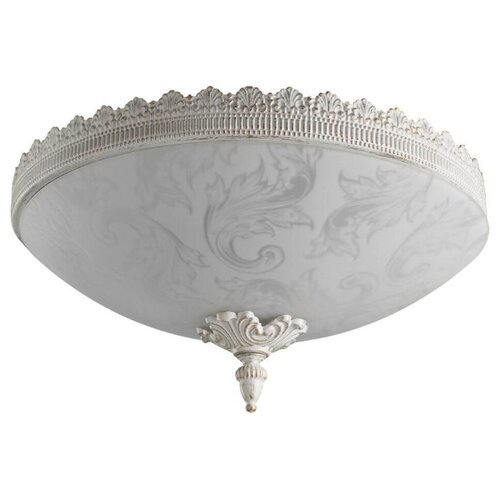 Потолочный светильник Arte Lamp Crown A4541PL-3WG, E27, 180 Вт, кол-во ламп: 3 шт., цвет: белый/золотистый