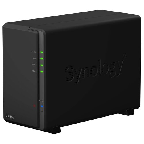 Сетевое хранилище Synology DS218play черный